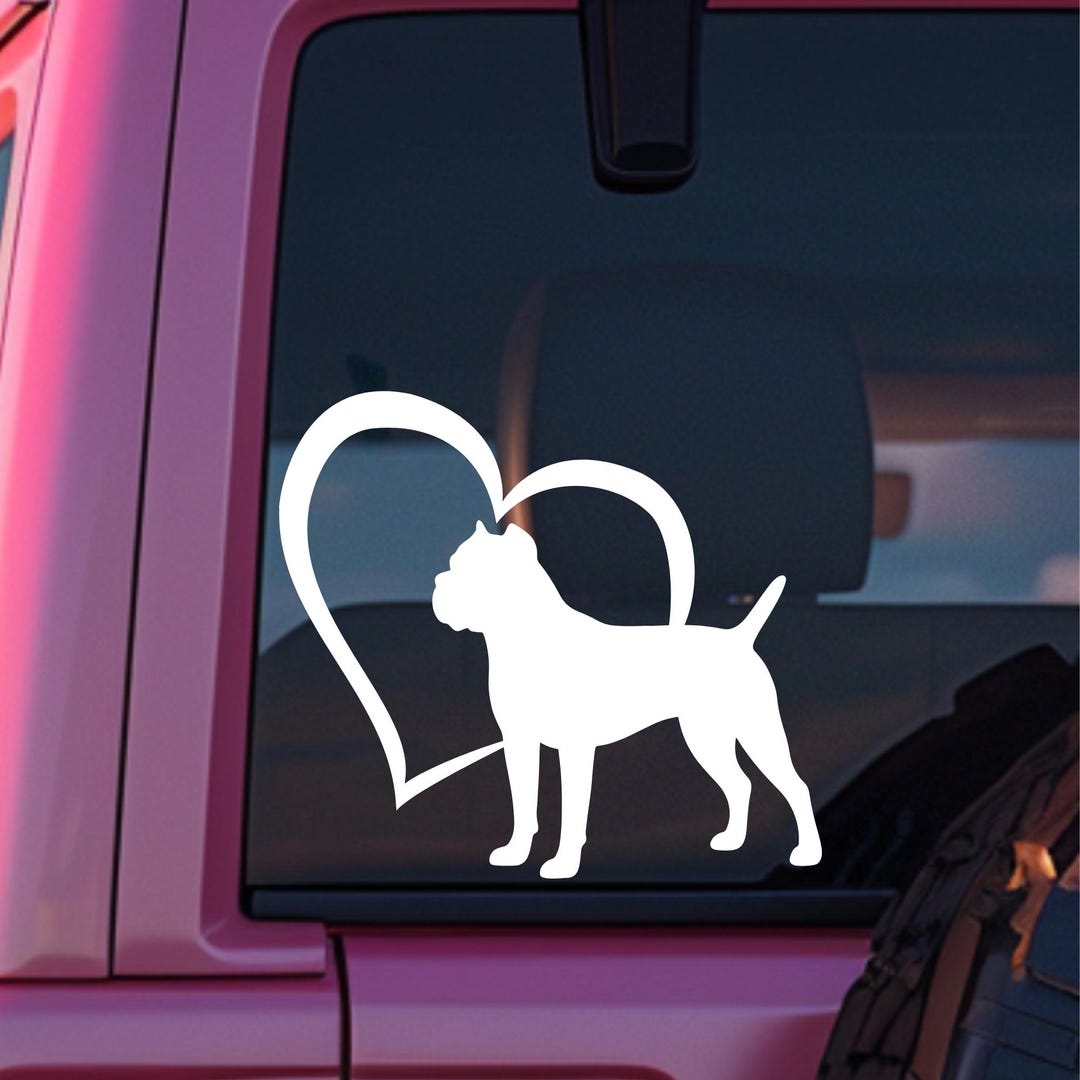 Cane Corso Heart Vinyl Decal, Cane Corso Mom Decal, Cane Corso Lover ...