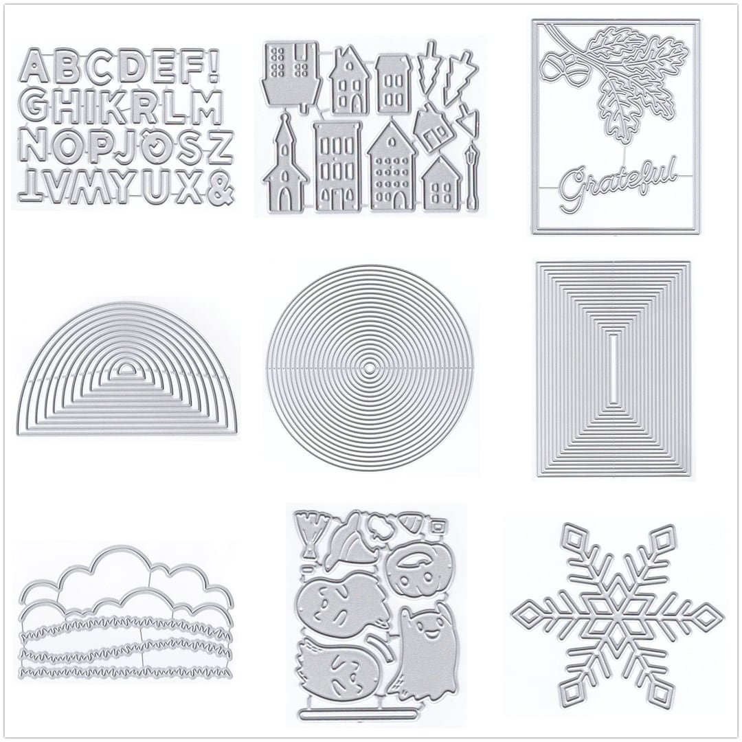 22 Design English Word Lace Metal Cutting Dies for Card Making Paper ...