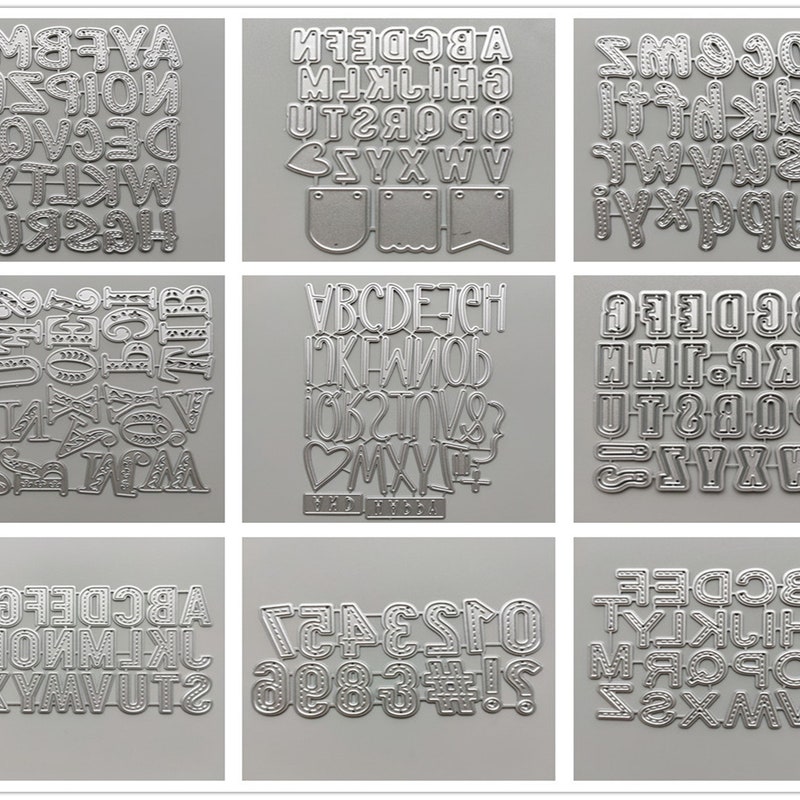 Alphabet Die Cut - Etsy