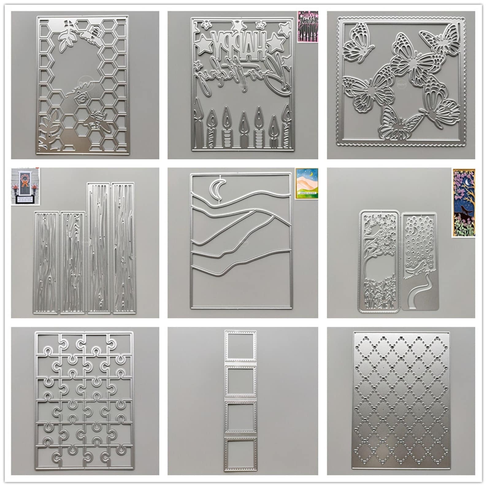 24 Design 2022 NEW Background Frame Metal Cutting Dies DIY Scrapbooking ...