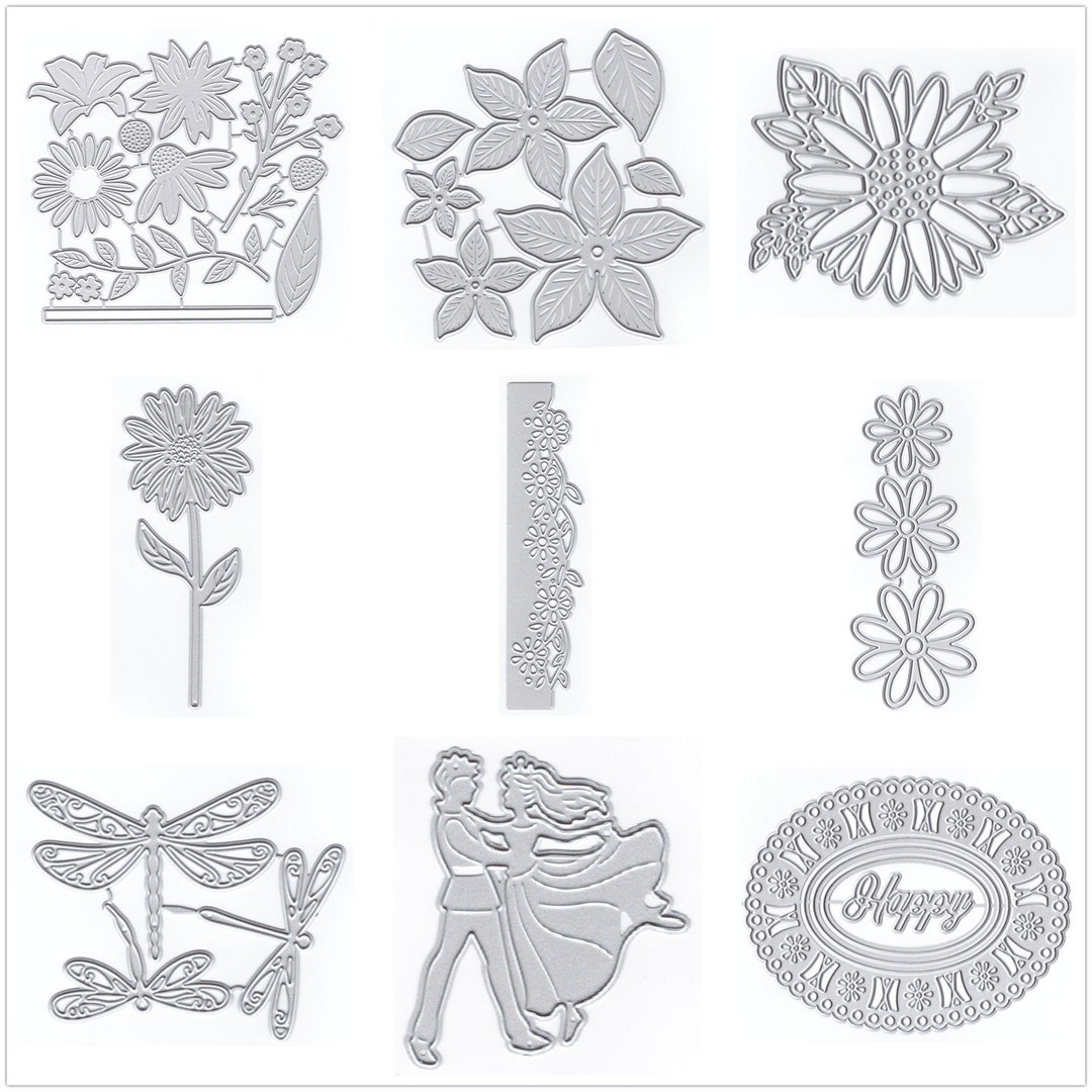 29 Design Flowers Word Lace Metal Cutting Dies for Card Making Paper ...