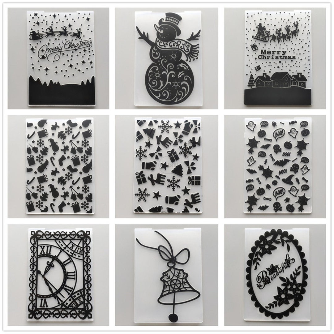 28 Design 2022 Christmas Embossing Folders for Papers Album Making Card ...