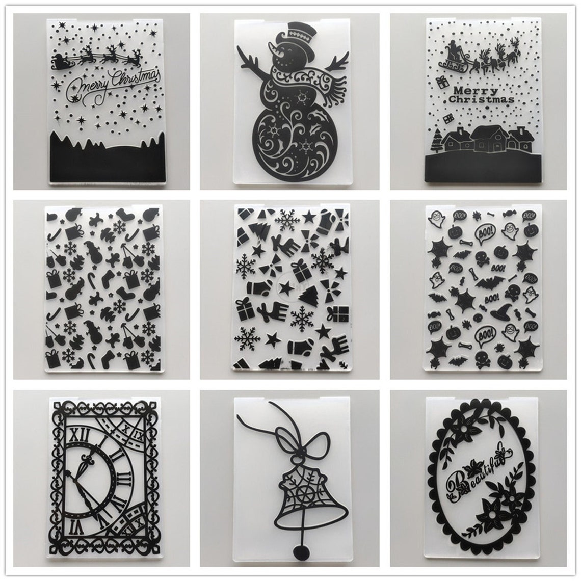 28 Design 2022 Christmas Embossing Folders for Papers Album - Etsy