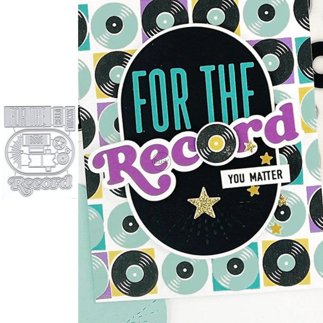 Dzixy Shadow Record Cards Metal Cutting Dies for Card Making Paper ...