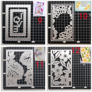 28 Design Backgrounds Frame Metal Cutting Dies • 2022 NEW Die Cuts for ...