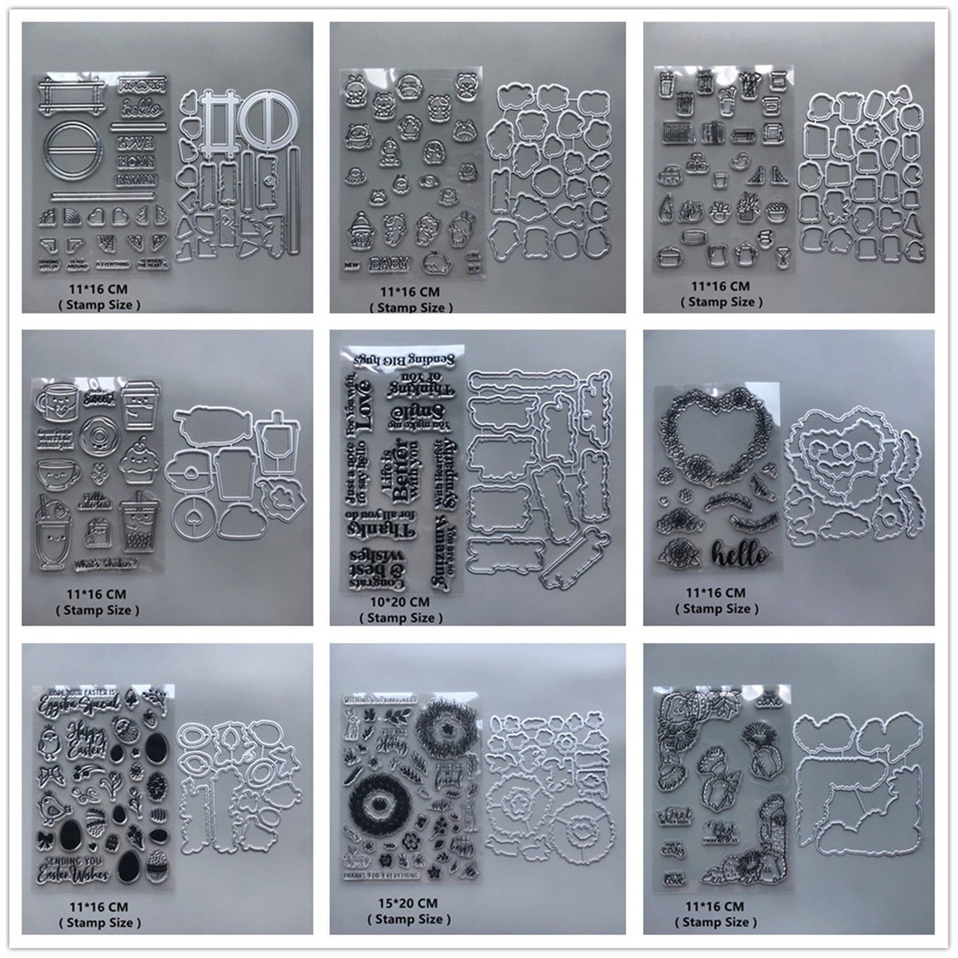 29 Design NEW Animal Clear Stamps and Metal Cutting Dies for ...