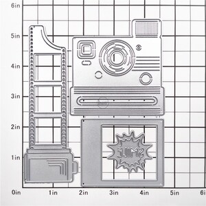 Dzixy Photo Camera Metal Cutting Dies for Card Making Paper Embossing ...