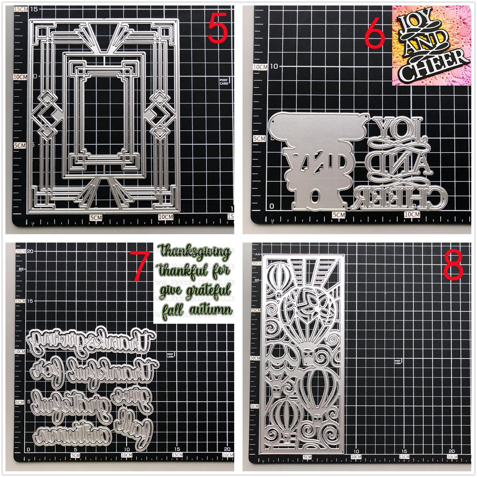 24 Design English Words Metal Cutting Dies • 2022 NEW Die Cuts for ...