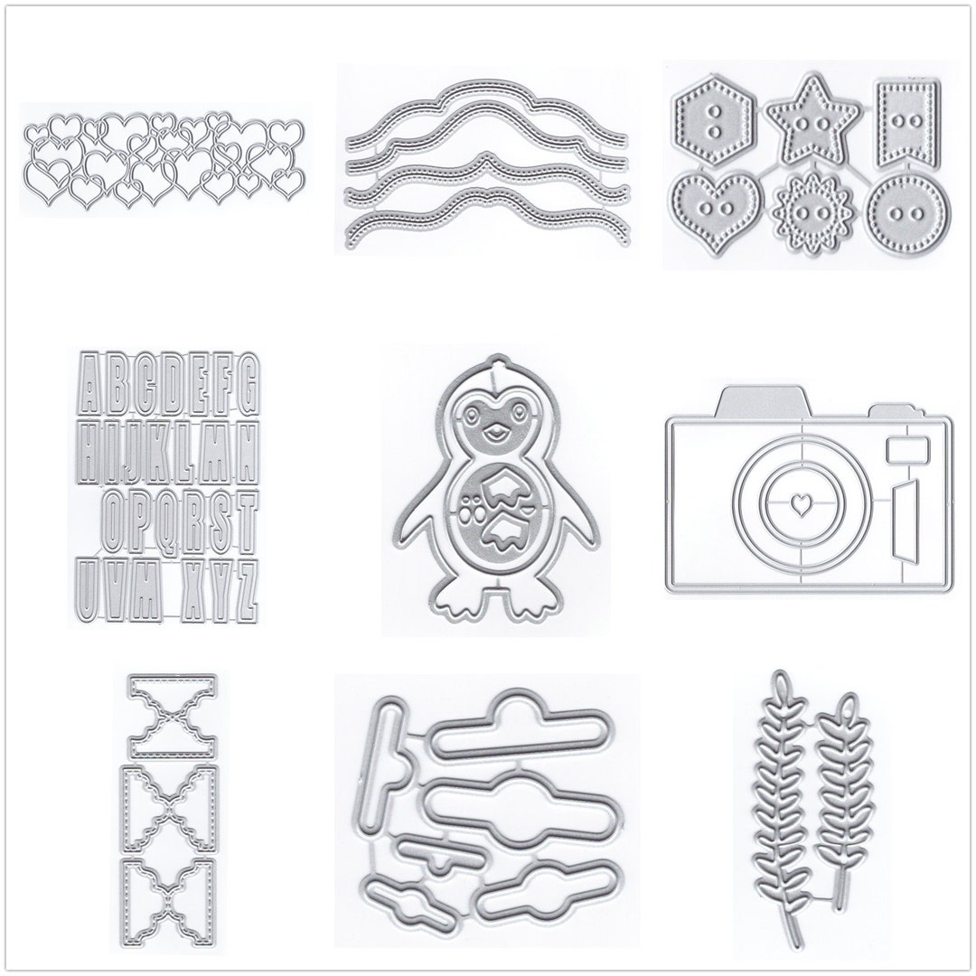 21 Design Border Label Metal Cutting Dies for Card Making Paper ...