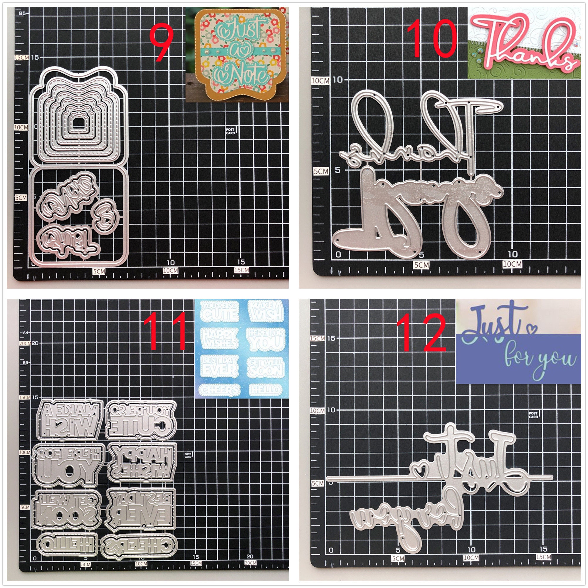 29 Design Words Sentiments Metal Cutting Dies • 2022 NEW Die Cuts for ...