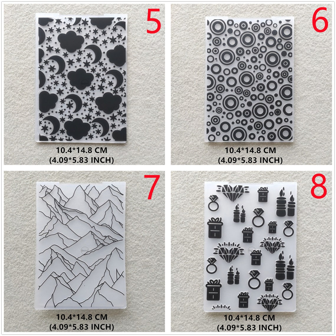 29 Design 2022 Geometry Embossing Folders for Papers Photo - Etsy