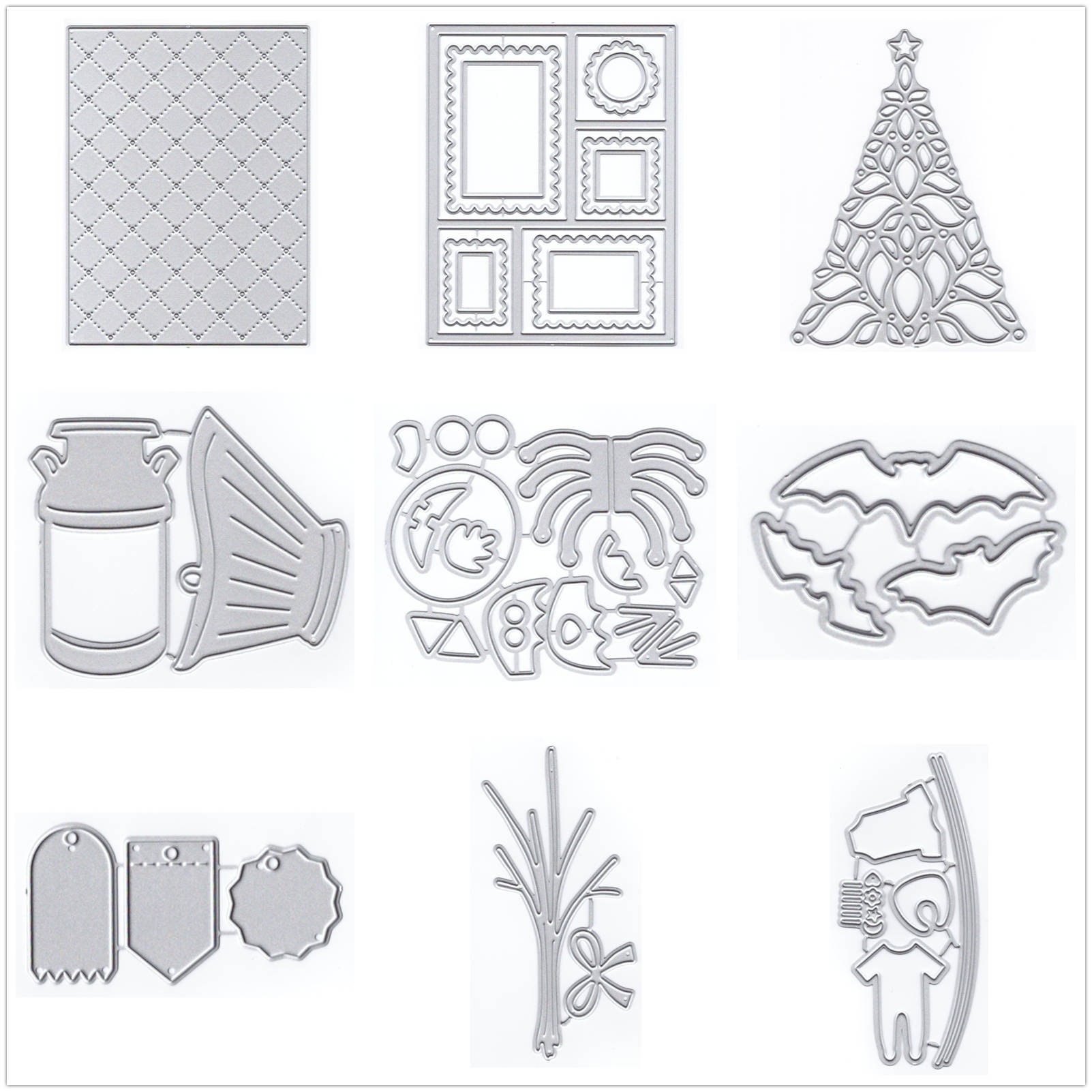 19 Design Background Board Flowers Metal Cutting Dies for Card Making ...