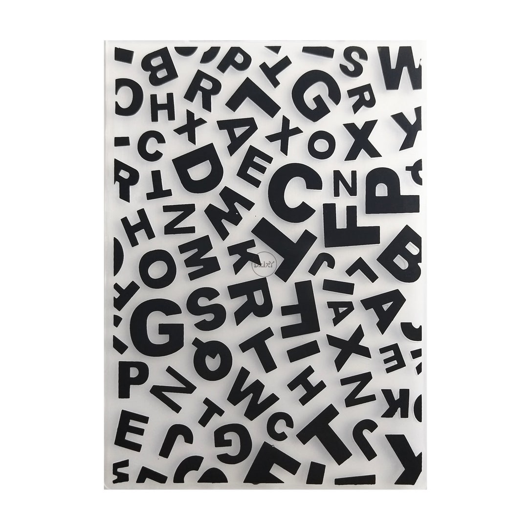 2023 NEW English Letter Backdrop Embossing Folders for - Etsy