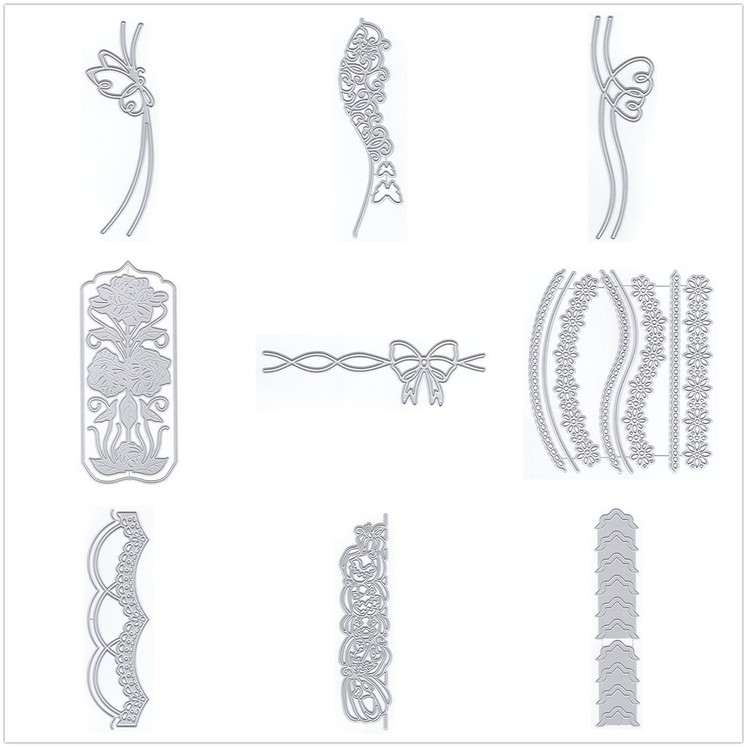 29 Design English Word Lace Metal Cutting Dies for Card Making Paper ...