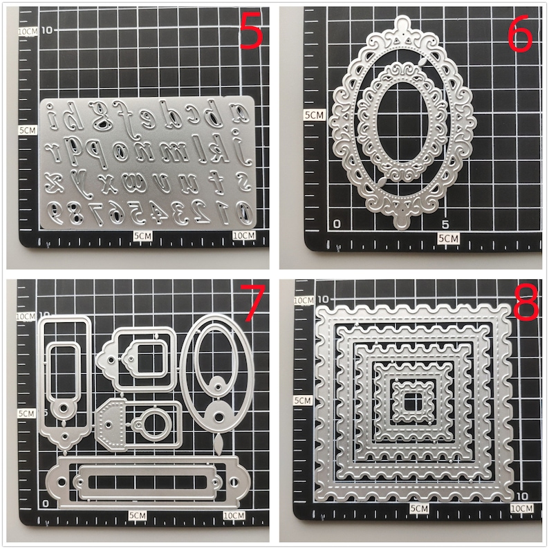 28 Design Geometric Border Metal Cutting Dies • 2022 NEW Die Cuts for ...