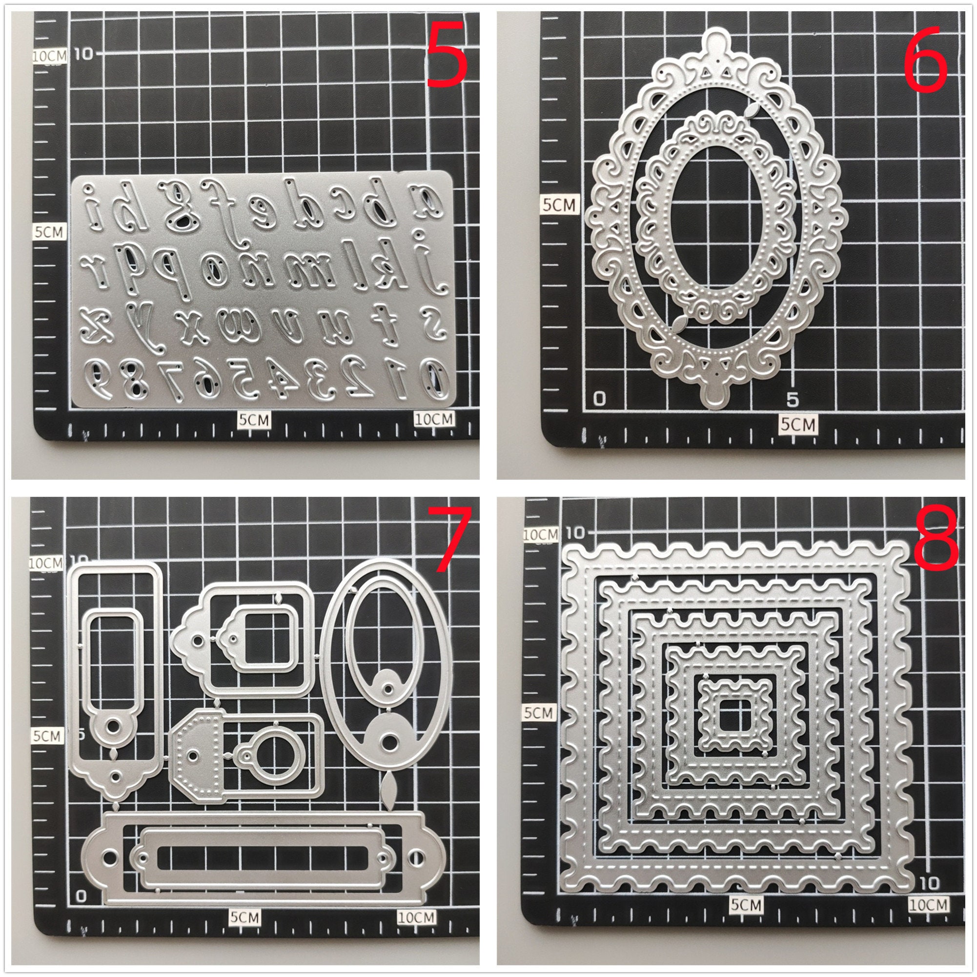 28 Design Geometric Border Metal Cutting Dies • 2022 NEW Die Cuts for ...