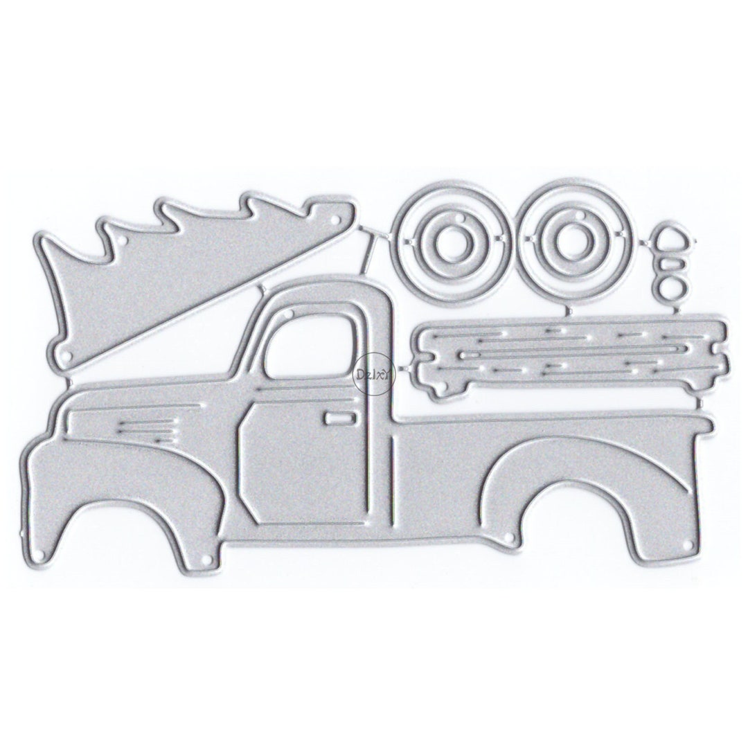 Dzixy Car Tree Metal Cutting Dies for Card Making Paper Embossing Die ...