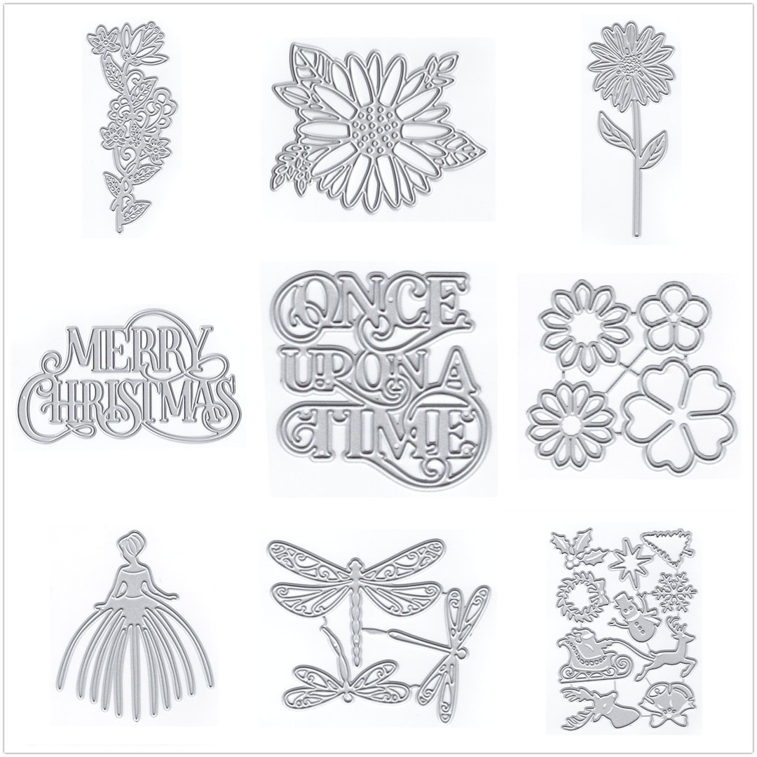 29 Design Flowers Word Lace Metal Cutting Dies for Card Making Paper ...