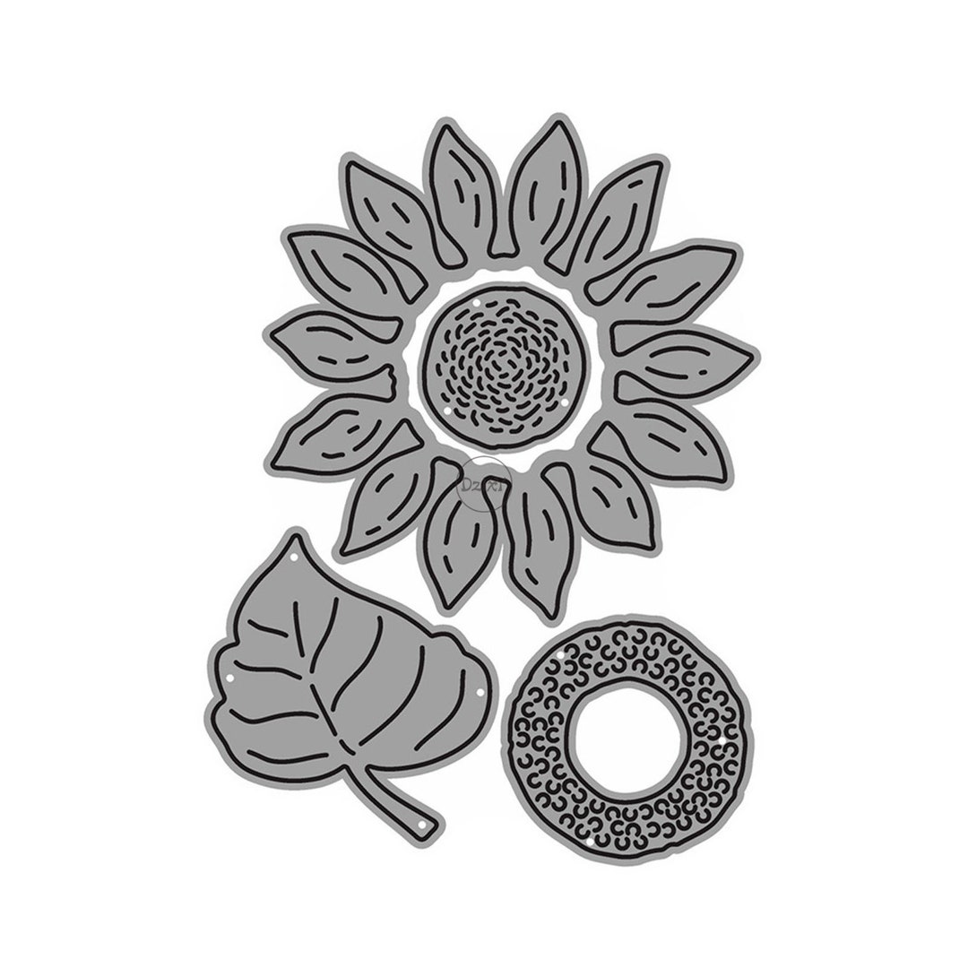 Dzixy Combine Sunflower Metal Cutting Dies for Card Making - Etsy