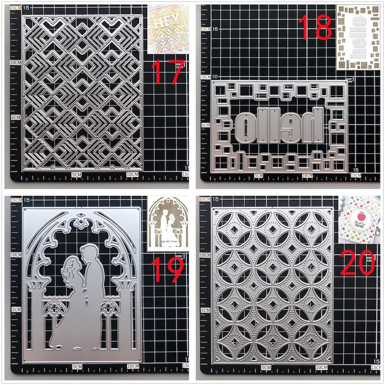 28 Design Backgrounds Frame Metal Cutting Dies • 2022 NEW Die Cuts for ...