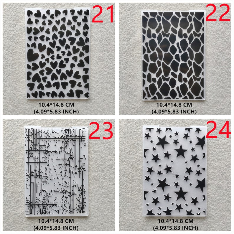 29 Design 2022 Geometry Embossing Folders for Papers Photo - Etsy