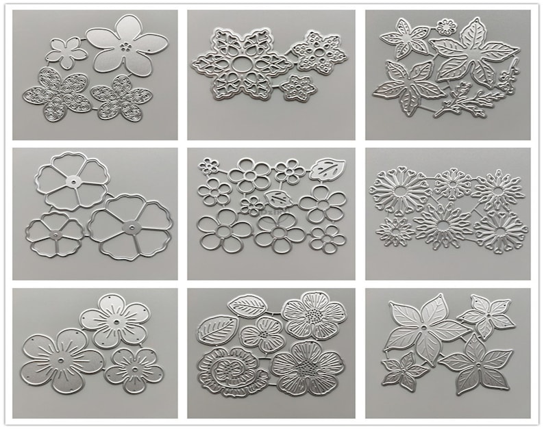 26 Design Flowers Metal Cutting Dies • 2022 NEW Die Cuts for Cards ...