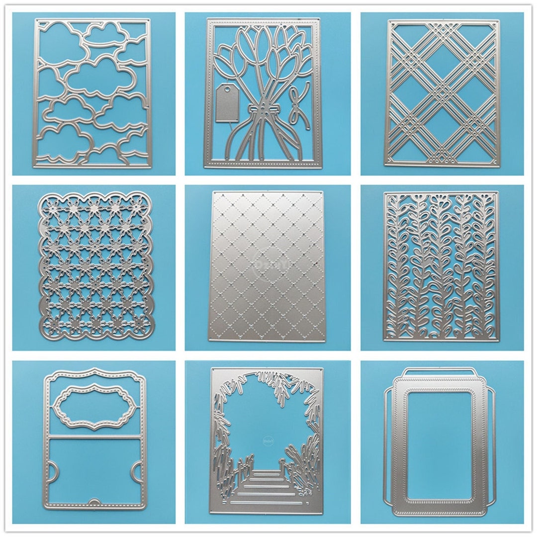 20 Design NEW Background Frame Metal Cutting Dies DIY Scrapbooking ...