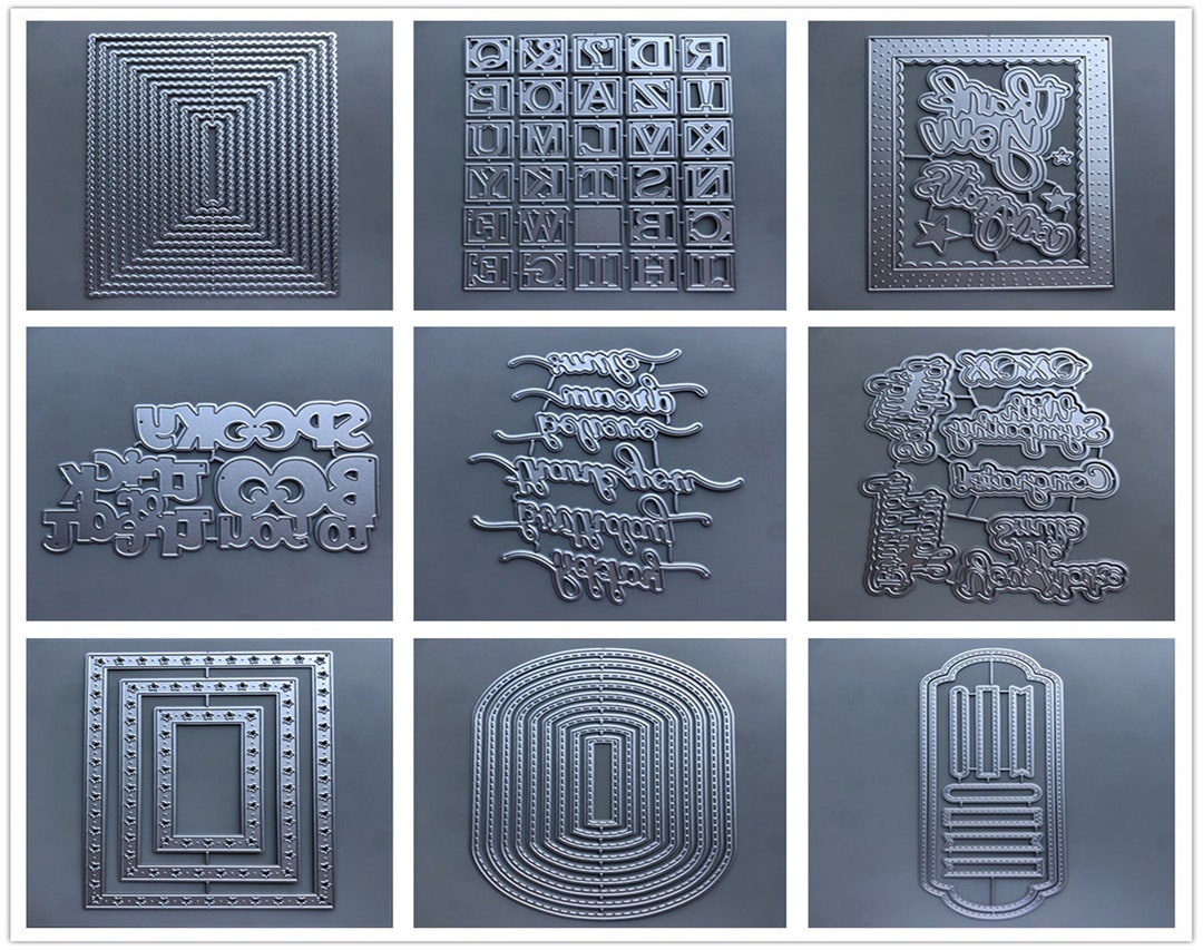28 Design English Words Metal Cutting Dies • 2022 NEW Die Cuts for ...