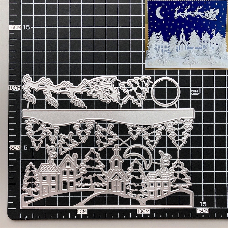 Christmas Tree Deer Metal Cutting Dies • 2022 NEW Die Cuts for Cards ...