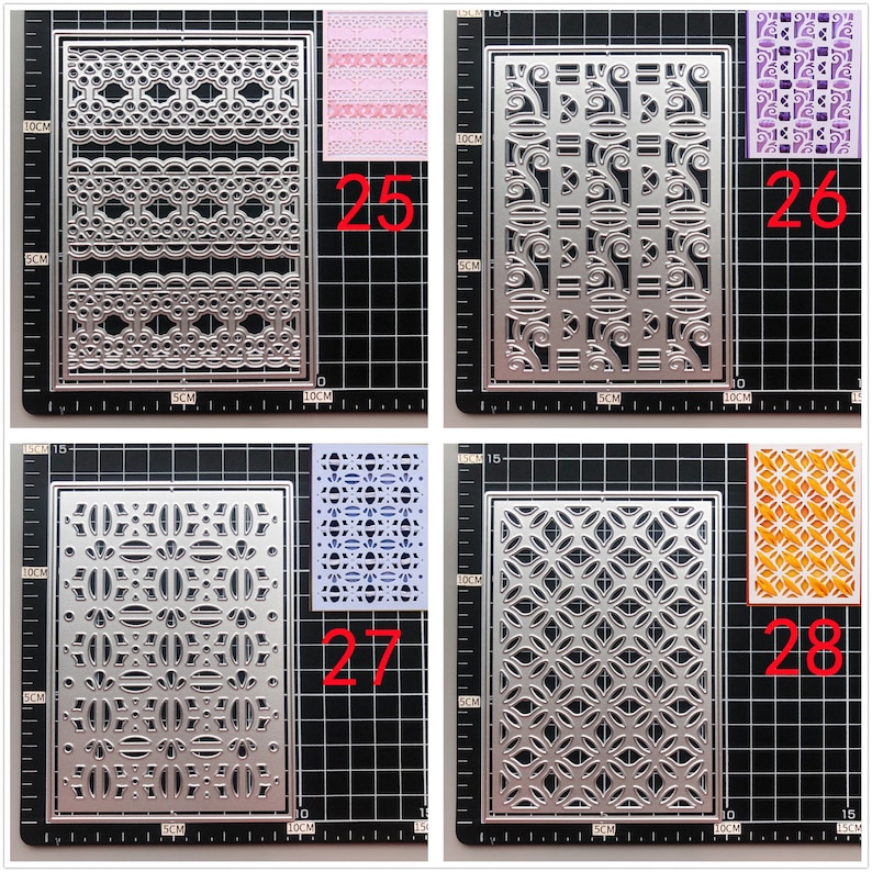 28 Design Backgrounds Frame Metal Cutting Dies 2022 NEW Die - Etsy