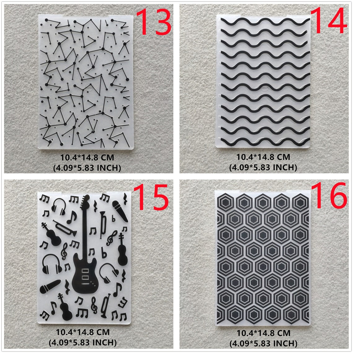 29 Design 2022 Geometry Embossing Folders for Papers Photo - Etsy