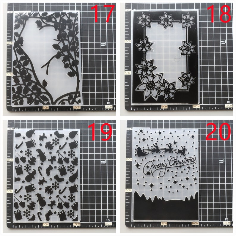 28 Design 2022 Christmas Embossing Folders for Papers Album Making Card ...