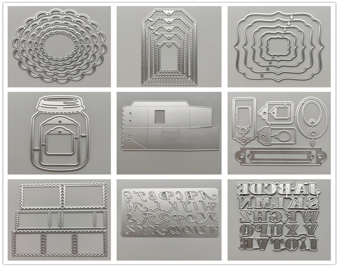 28 Design Geometric Border Metal Cutting Dies • 2022 NEW Die Cuts for ...