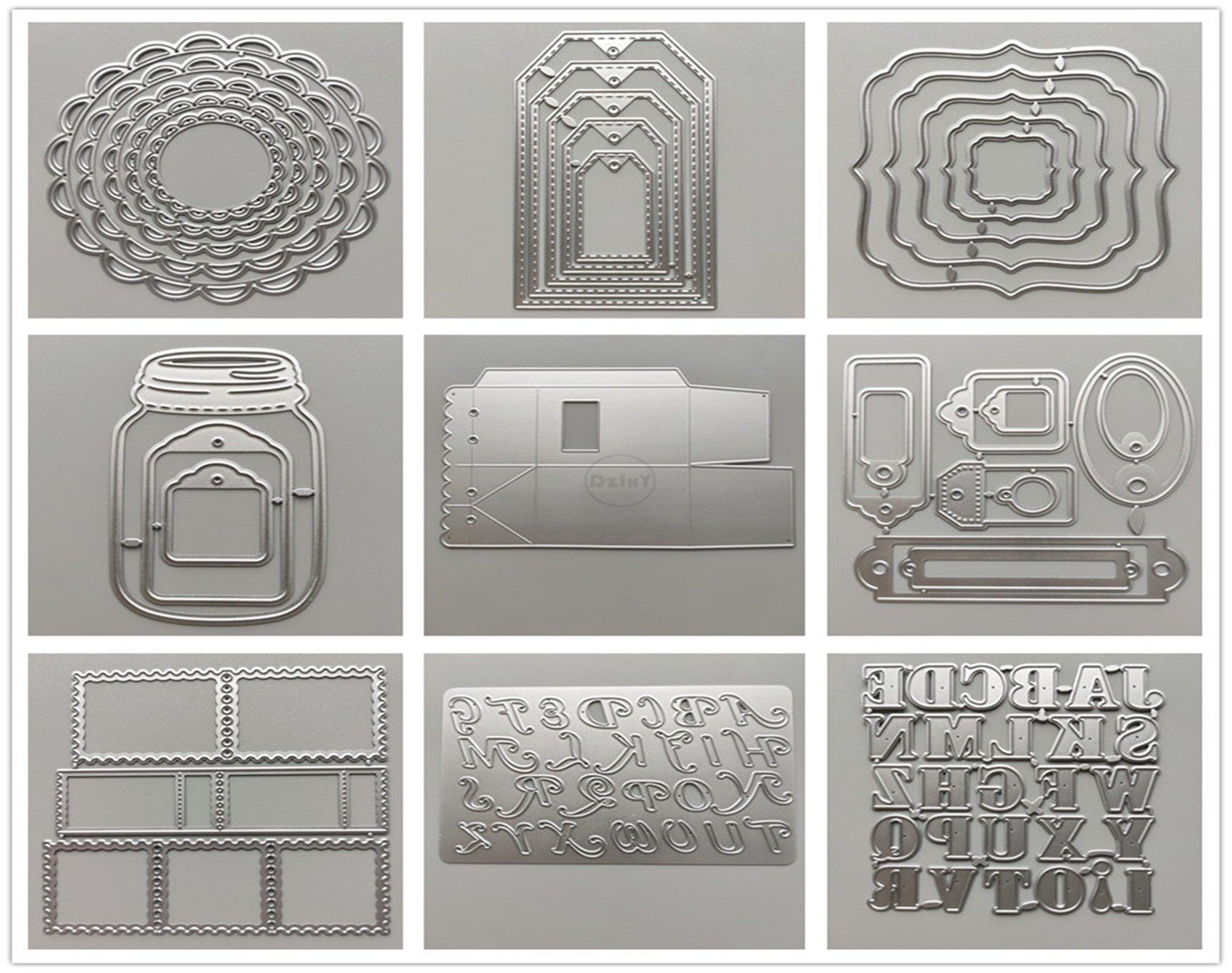 28 Design Geometric Border Metal Cutting Dies • 2022 NEW Die Cuts for ...