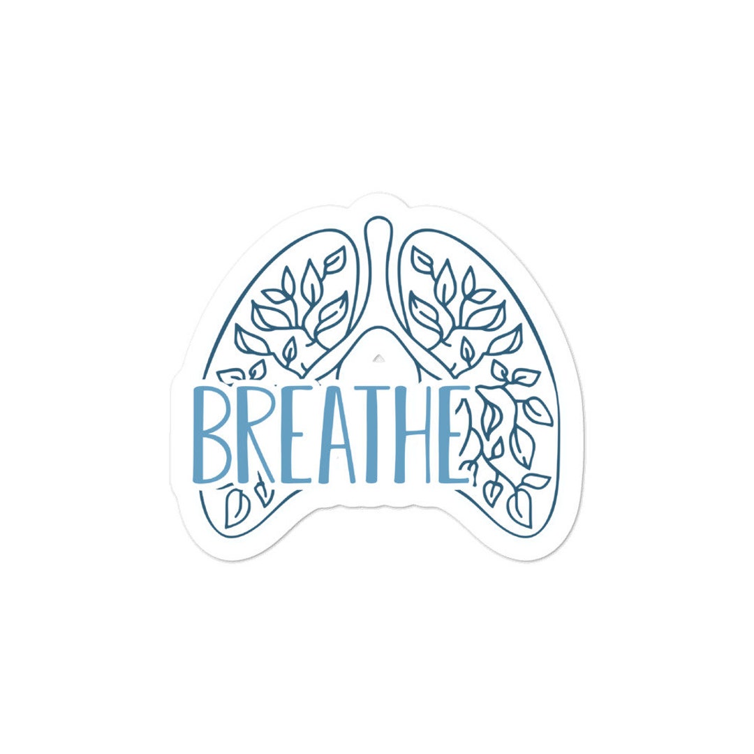 Breathe Vinyl Sticker - Etsy