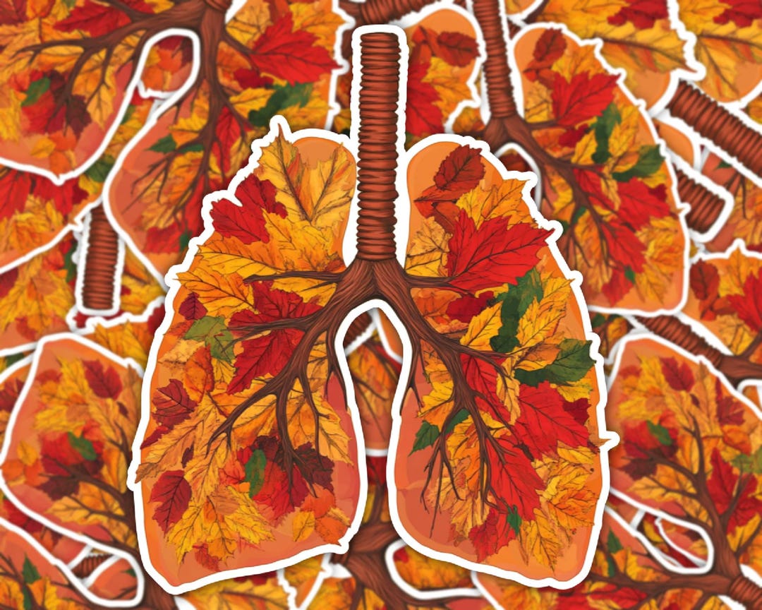 Autumn Lungs Sticker - Etsy