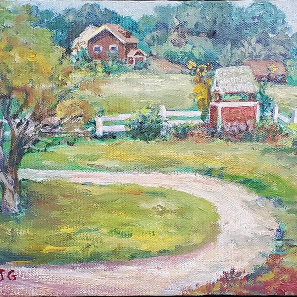 Amish Landscape Painting - Etsy