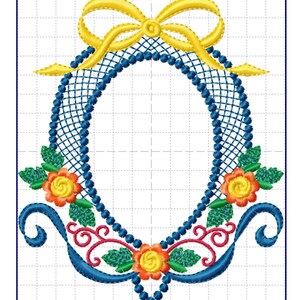 Flower Frame Embroidery Designs - Flower Embroidery Design Machine ...