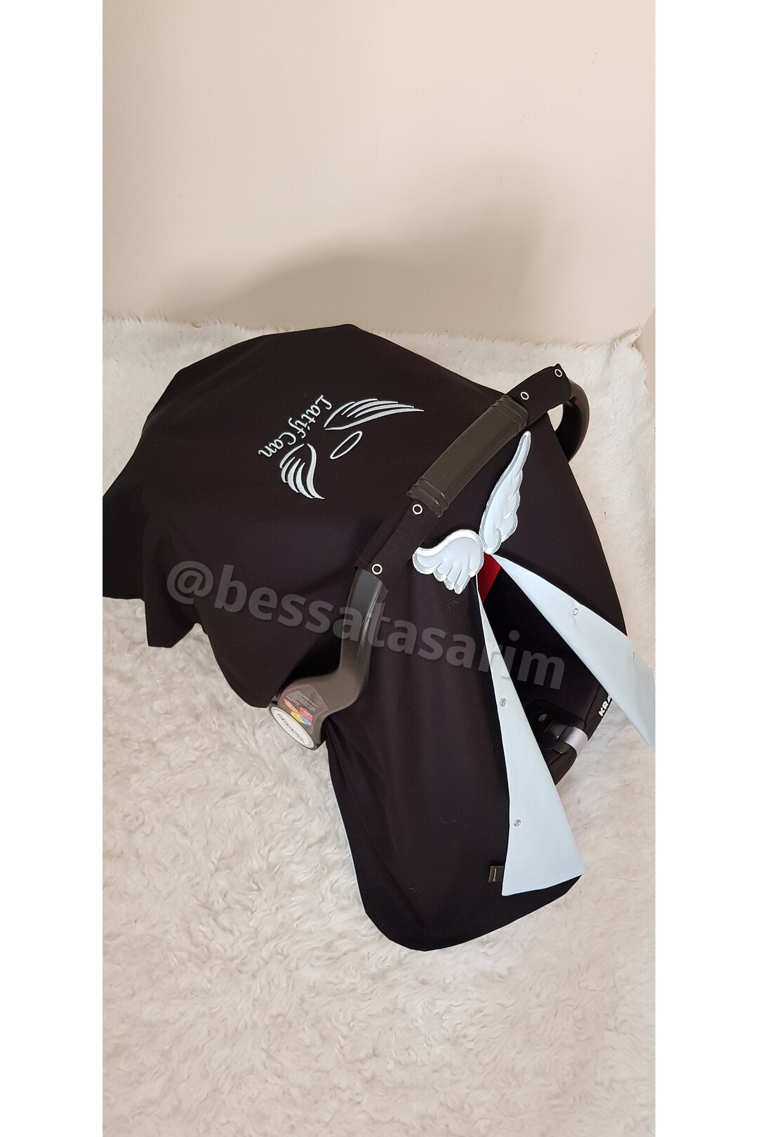 Baby Car Seat Cover Boy , Carseat Canopy Baby Boy / Black and Blue ...