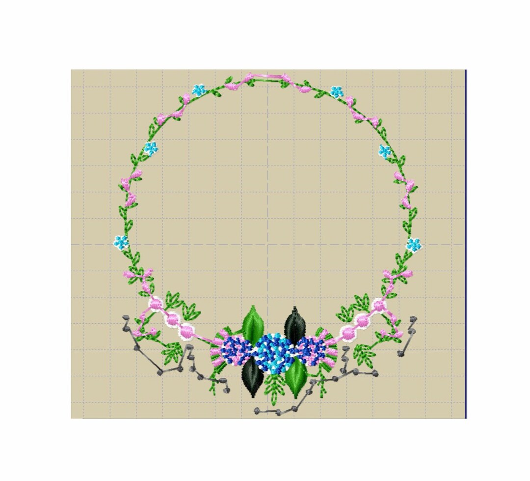 Flower Frame Embroidery Designs - Flower Embroidery Design Machine ...