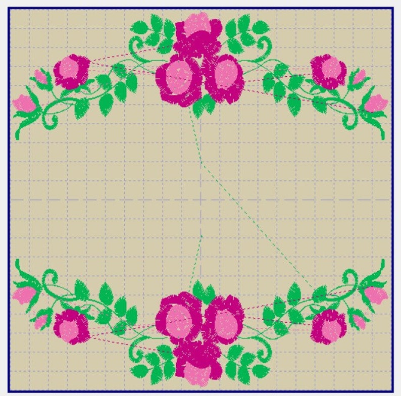 Floral Frame Embroidery Designs - Flower Embroidery Design Machine ...