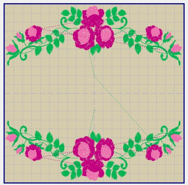Floral Frame Embroidery Designs - Flower Embroidery Design Machine ...