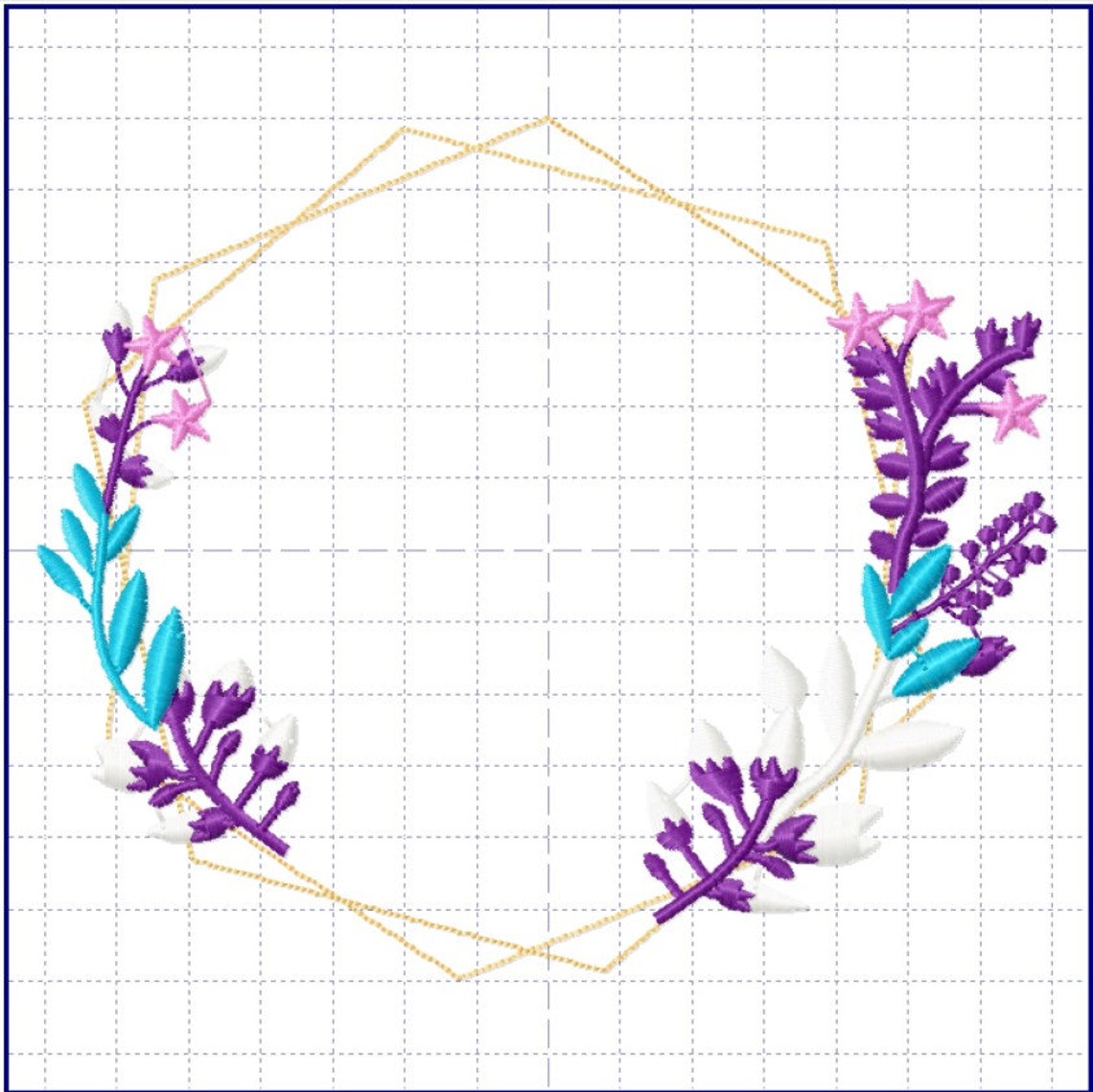 Flower Frame Embroidery Designs - Flower Embroidery Design Machine ...