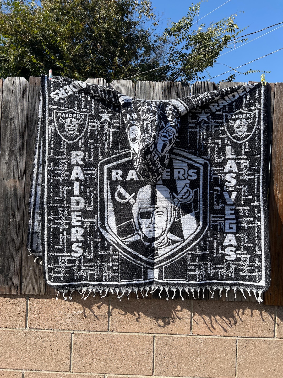 Raiders Poncho Zarape - Etsy
