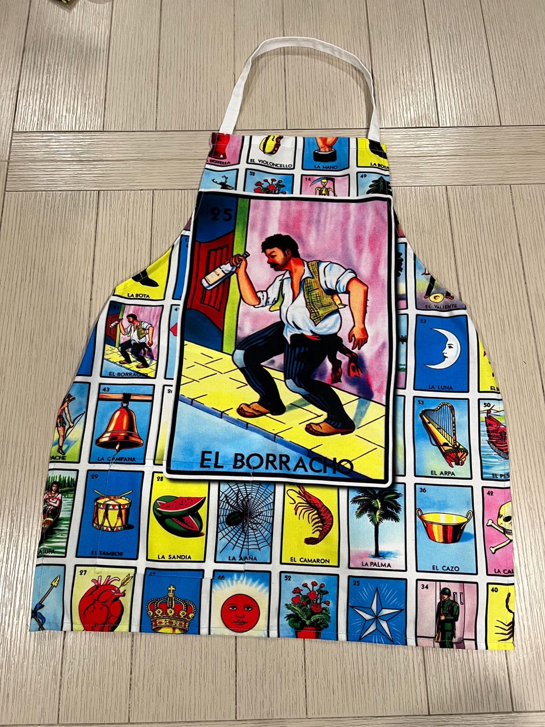 Loteria El Borracho Apron Custom Barbecue Mandil - Etsy