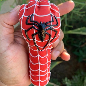 Spider Man Glass Smoking Pipe, Handmade Pipe, Pocket Pipe, Glass Spoon ...