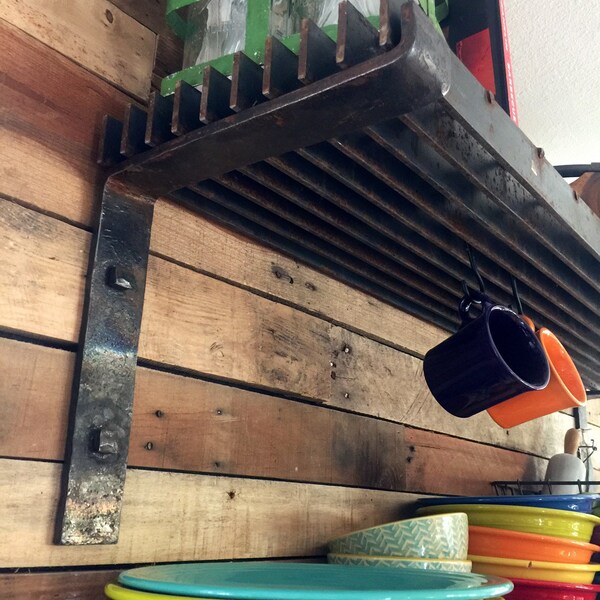 Rustic Wall Shelf - Etsy