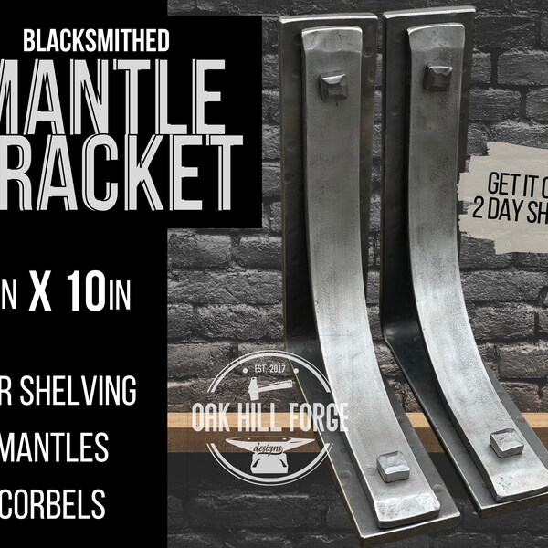 Black Metal Mantle Bracket - Etsy