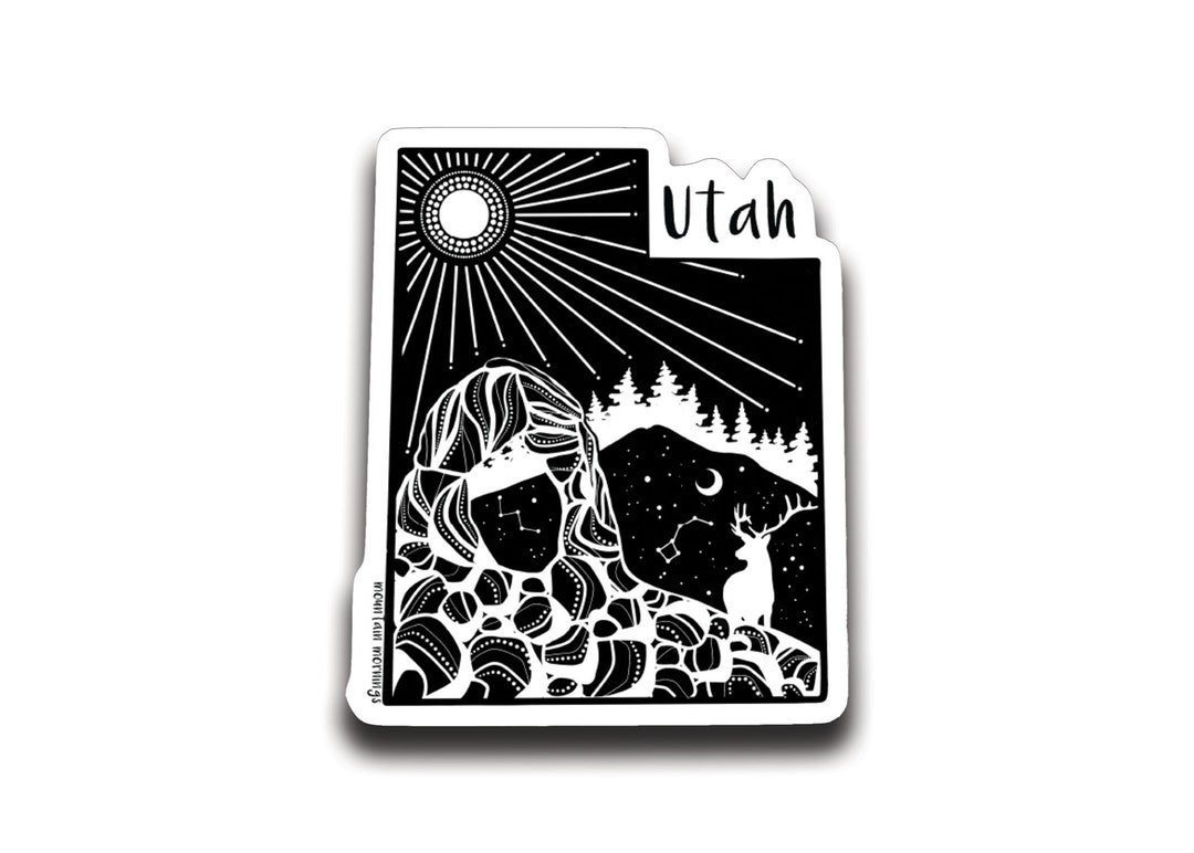 Utah, USA Sticker, Travel USA, Travel Sticker, Windshield Decal, Vinyl ...