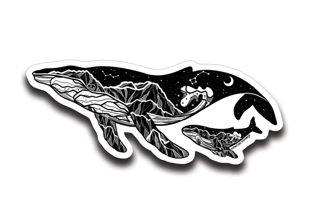 Baby Whale Vinyl Stickers for Laptop Tumbler Stickers - Etsy